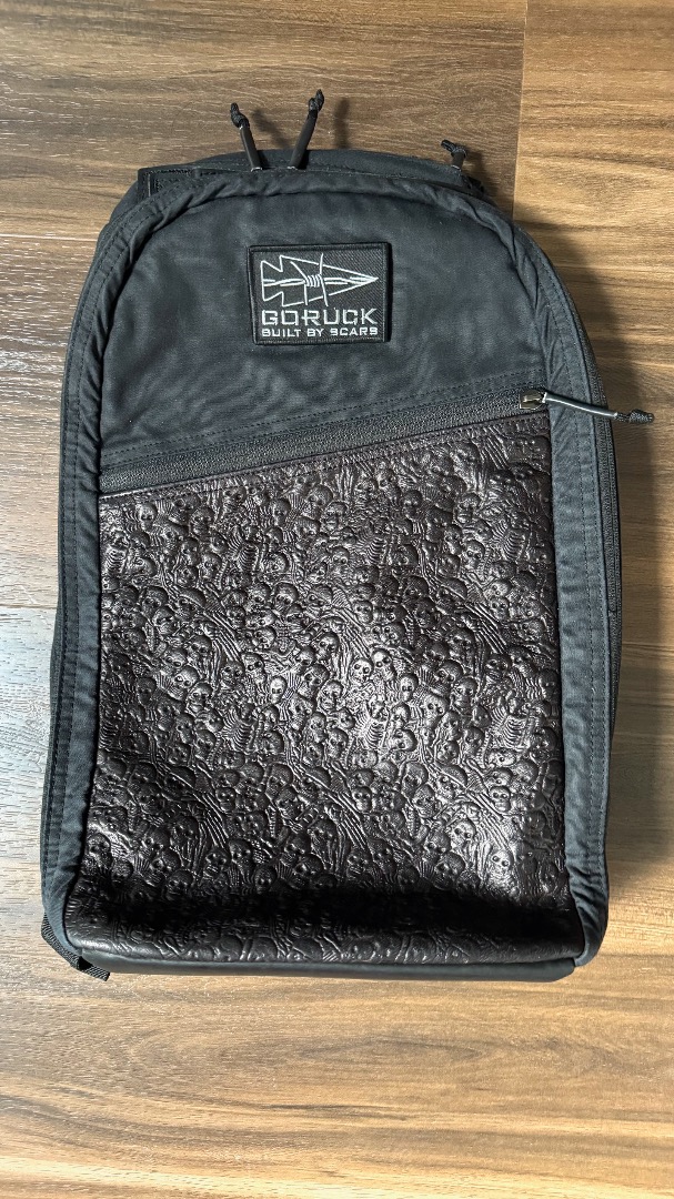 GORUCK Bullet Ruck Heritage Built By SCARS Black + Black Lamb Skin 15L ...