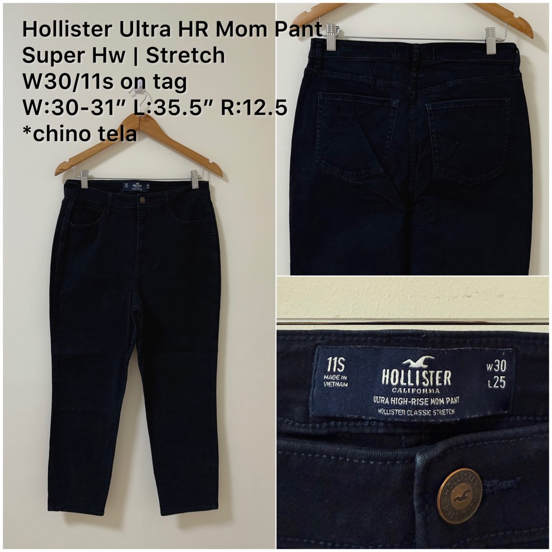 Hollister Ultra HR Mom Pants 30-31”, Women's Fashion, Bottoms, Jeans on ...