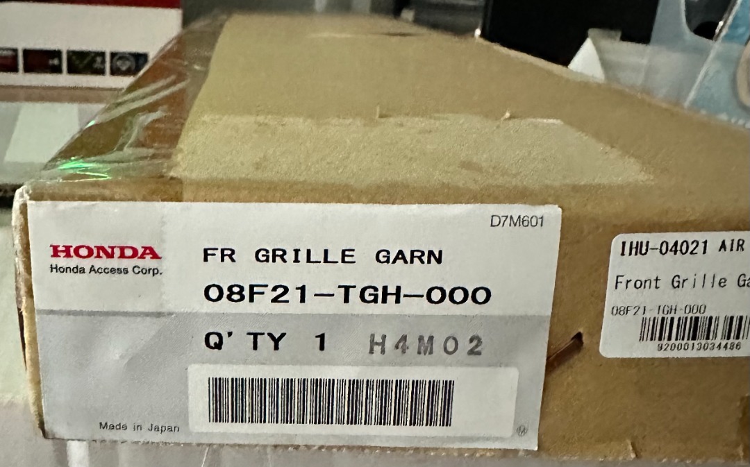 Honda Access - Modulo Red Front Grill Garnish - Honda - Civic Type R ...