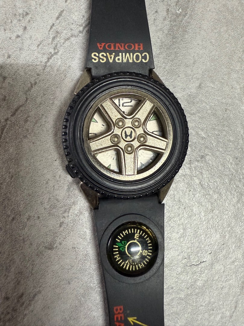 Honda Quartz Watch Jam Swiss Engine Rare not casio seiko, Men's Fashion ...