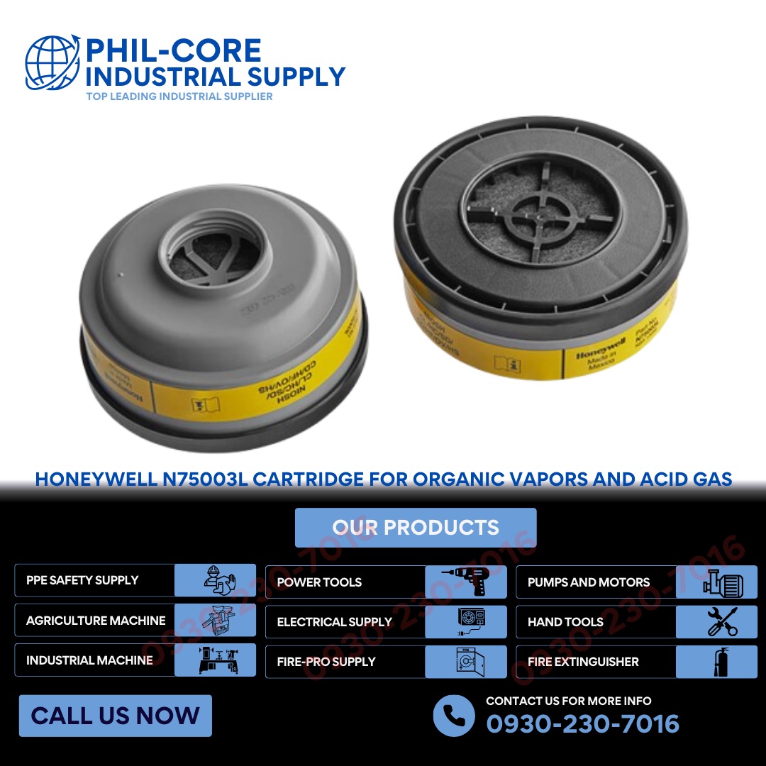 Honeywell N750052l Cartridge for Mercury Vapor & Chlorine, Protective ...