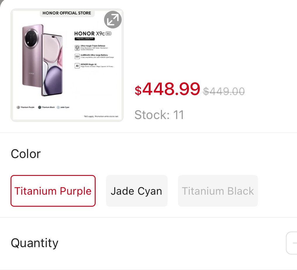 Honor X9c 256GB Titanium Purple, Mobile Phones & Gadgets, Mobile Phones ...
