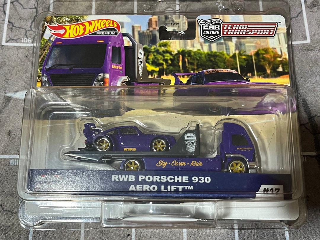 Hot Wheels Team Transport #17 - RWB Porsche 930 + Aero Lift, Hobbies ...