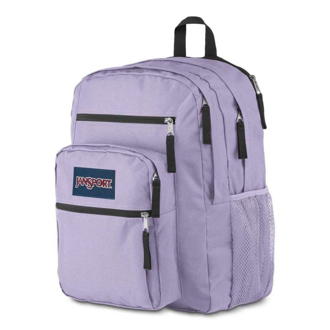 Jansport Big Student Pastel Lilac 34L 100%Original, Fesyen Wanita, Tas ...