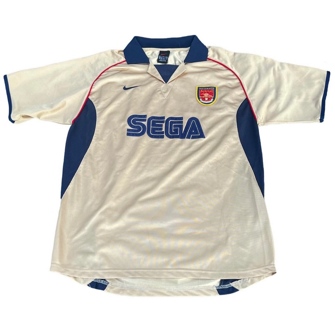 London Arsenal Gold Nike x Sega 2002 Jersey, Men's Fashion, Activewear ...