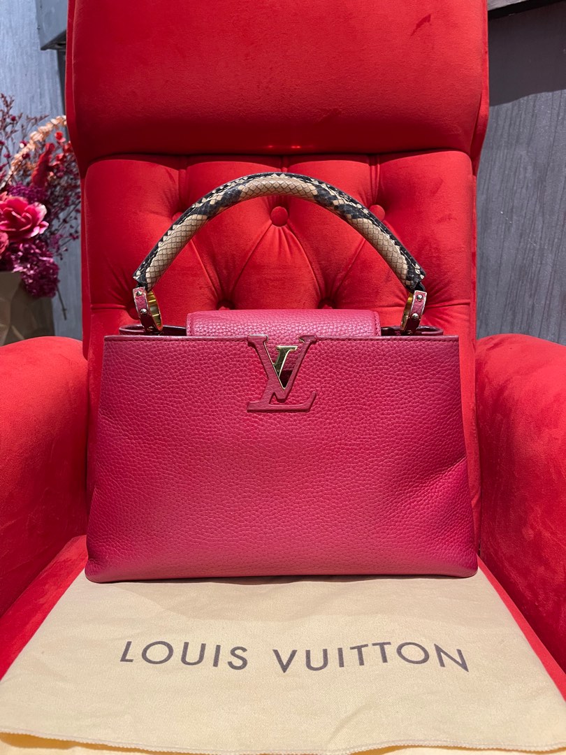 Louis Vuitton Capucines MM - Python Handle, Luxury, Bags & Wallets on ...