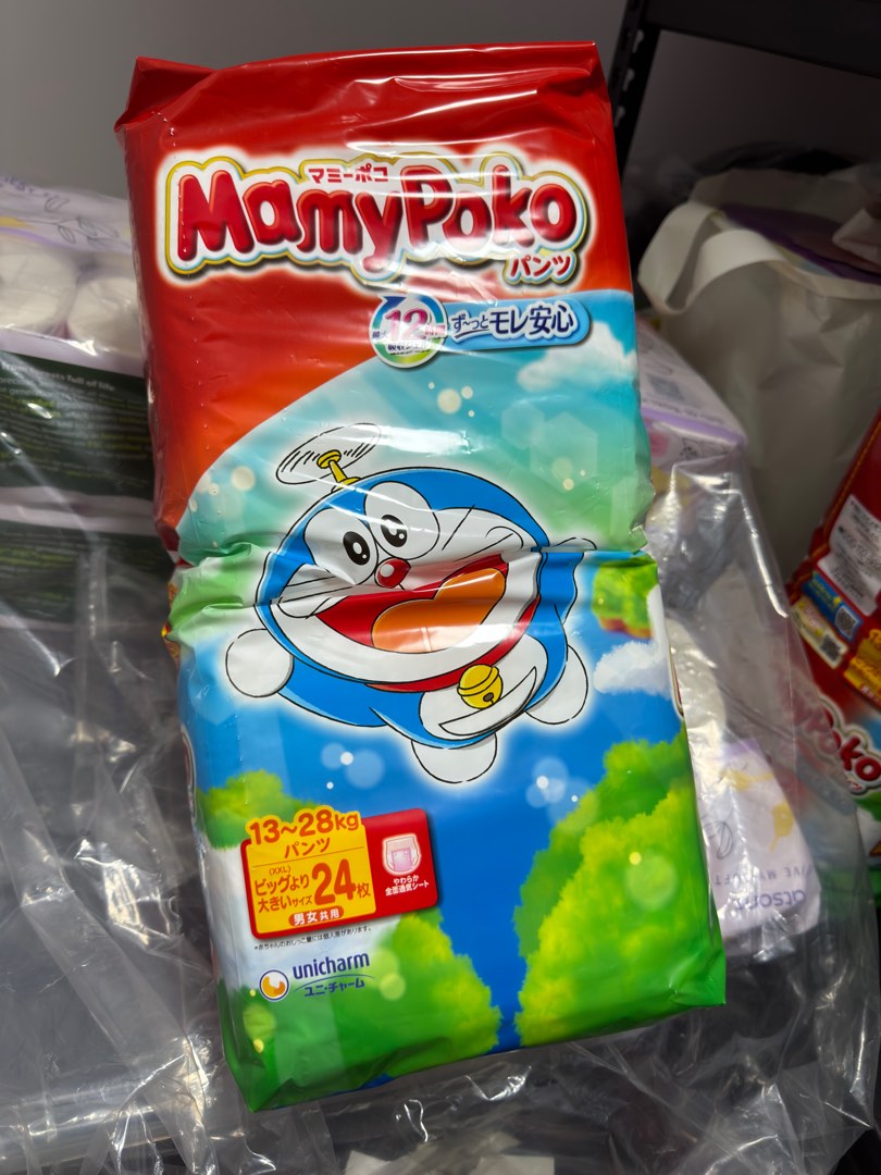 MamyPoko pants doraemon , Babies & Kids, Bathing & Changing, Diapers ...