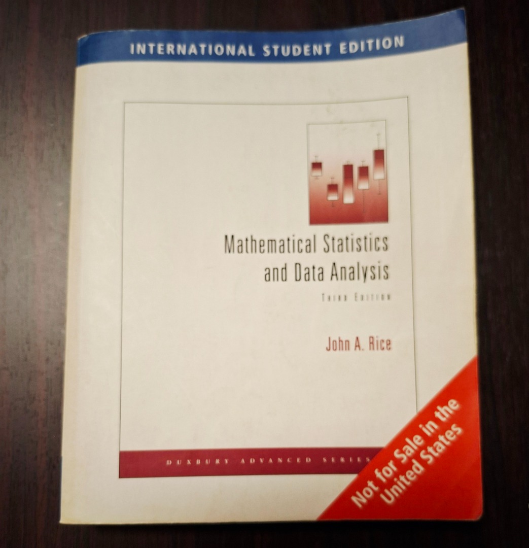 Mathematical Statistics and Data Analytics by John A. Rice, Hobbies ...