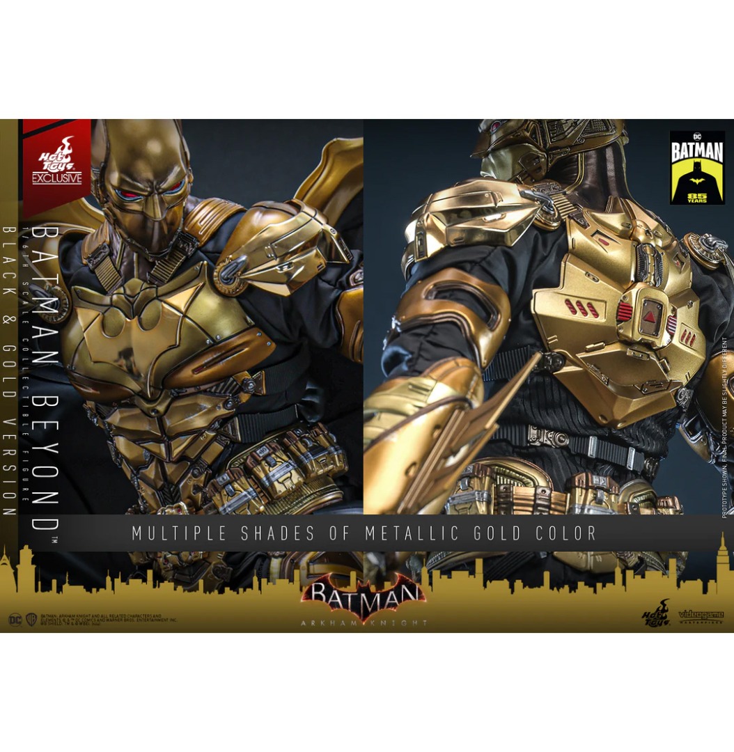[MISB] Hot Toys 1/6 Arkham Knight Batman Beyond (Black & Gold) VGM64, Hobbies & Toys, Toys ...