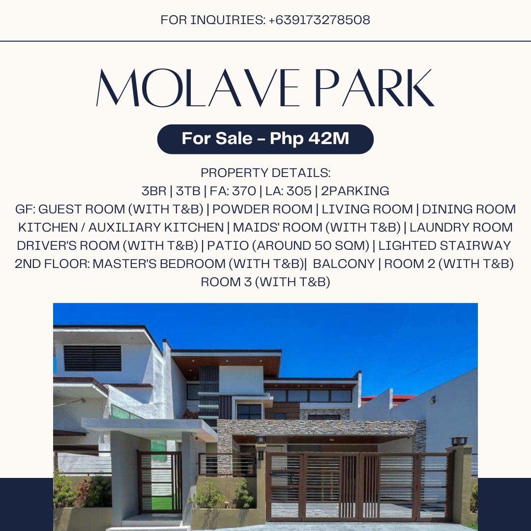 Molave Park, Merville Subdivision 3br house and lot for sale, Property ...