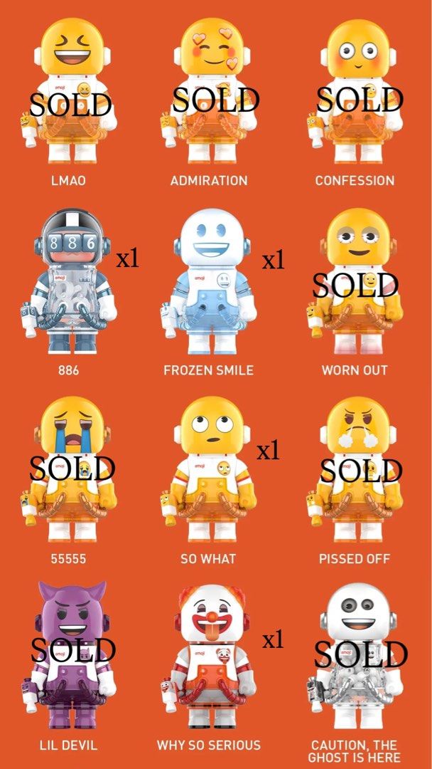 Molly Emoji Series, Hobbies & Toys, Toys & Games on Carousell