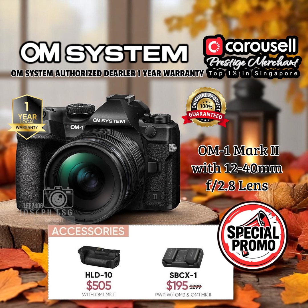 OM SYSTEM OM-1 Mark II with 12-40mm f/2.8 Lens Mirroless Camera (YEAR 2025) | OM-System|OM ...