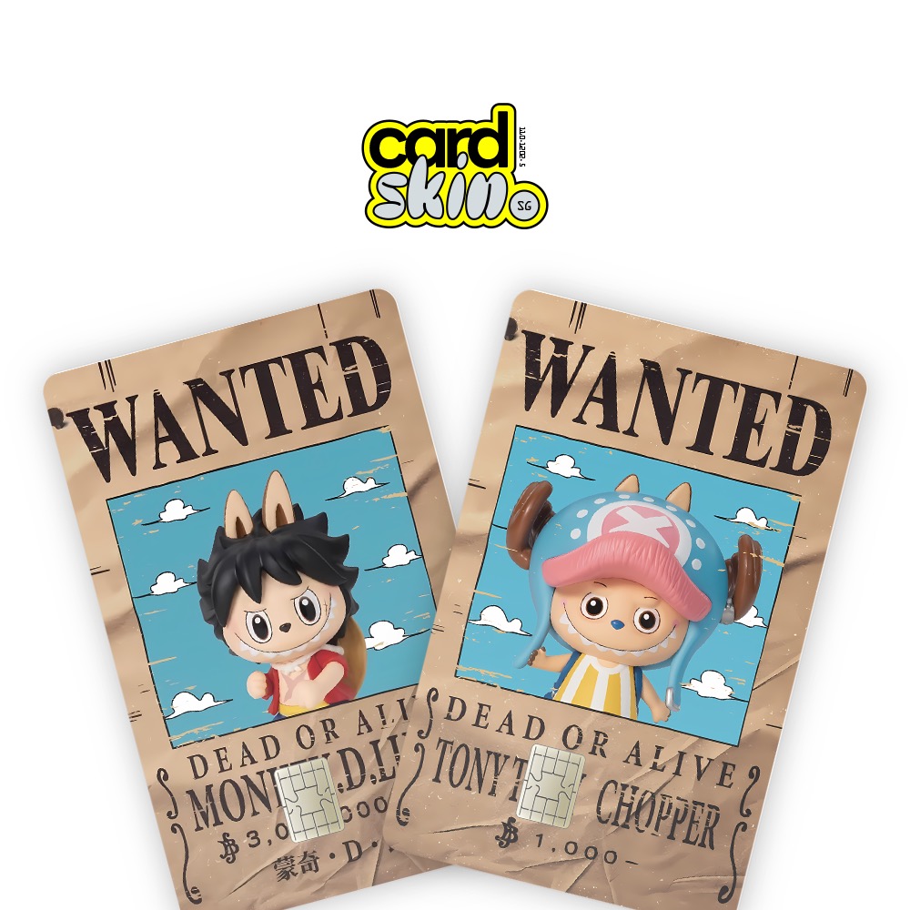One Piece Labubu Fan Credit Card Sticker (1pc) - Matte High Quality ATM ...