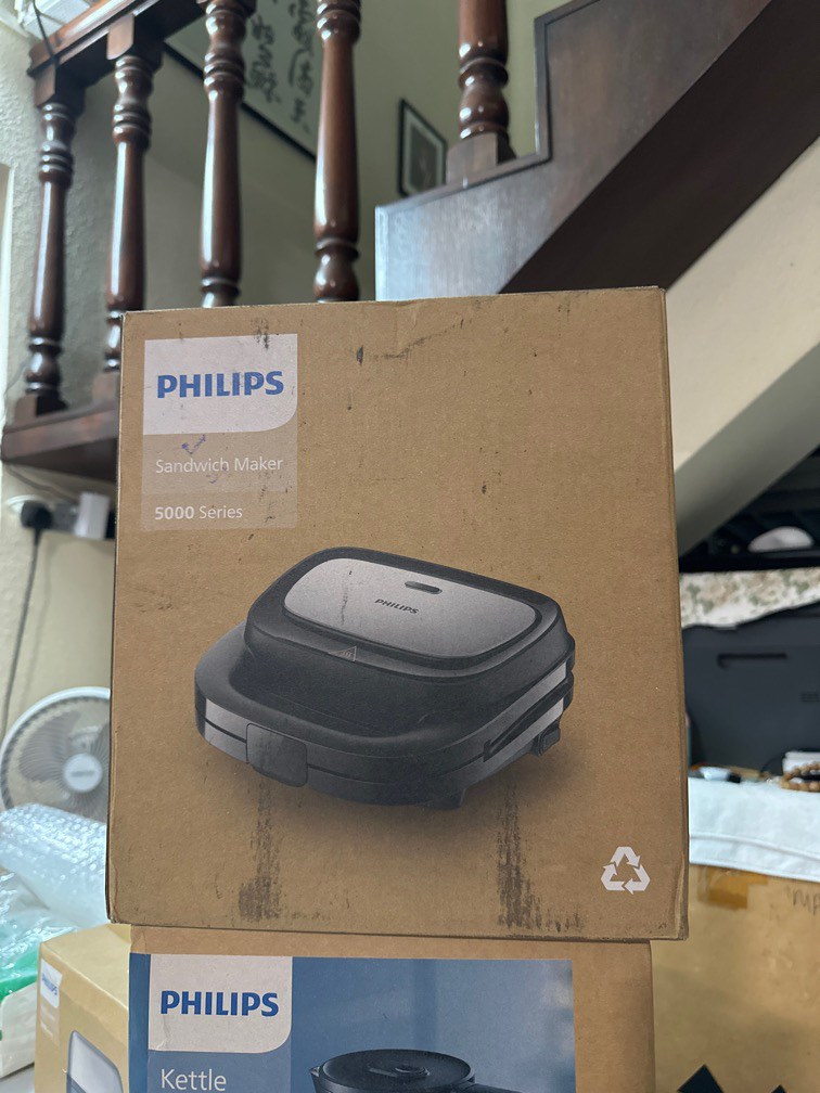 Philips Sandwich Maker 5000 series HD2350/80, TV & Home Appliances ...