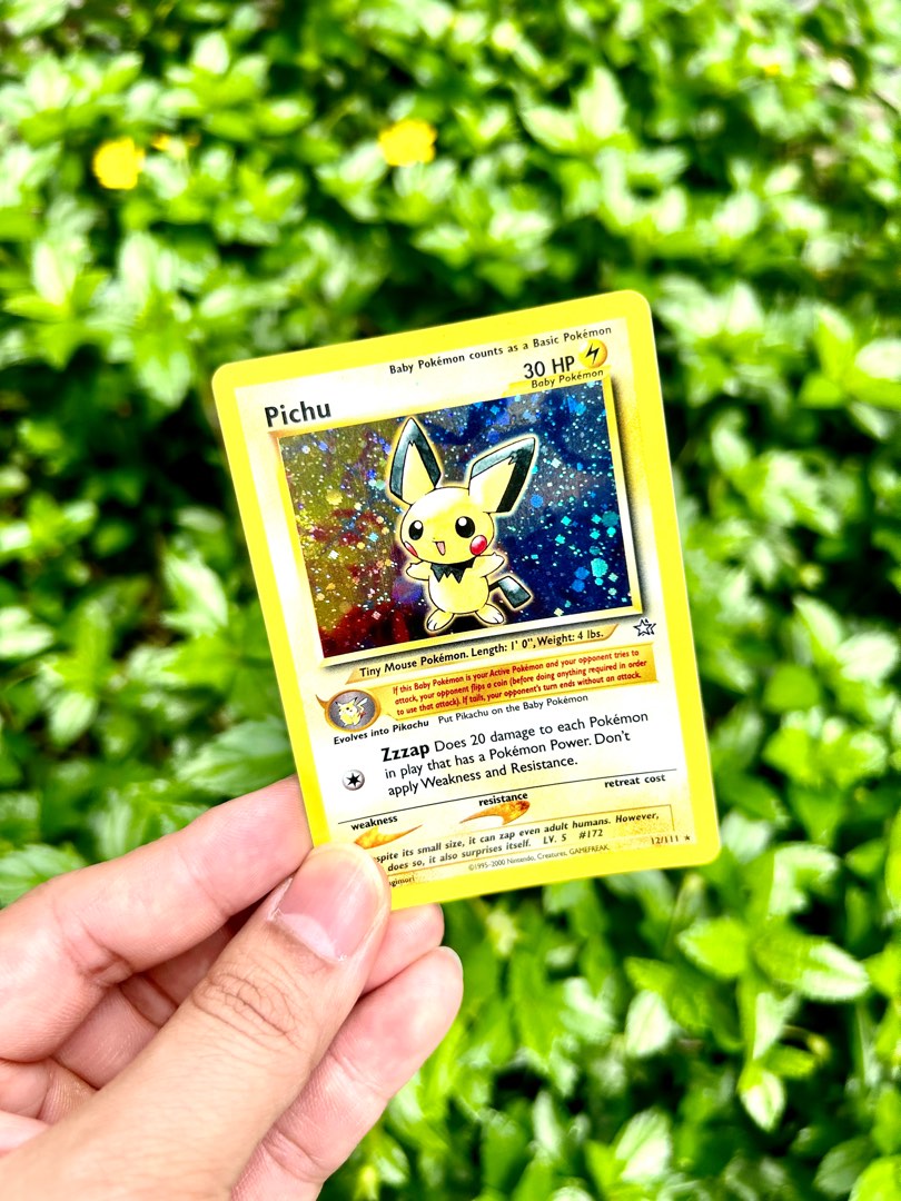 Pichu Neo Genesis Holo TCG Pokemon Cards Vintage, Hobbies & Toys, Toys ...