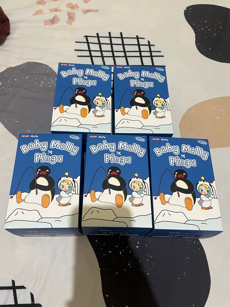 Popmart Baby Molly x Pingu, Hobbies & Toys, Toys & Games on Carousell