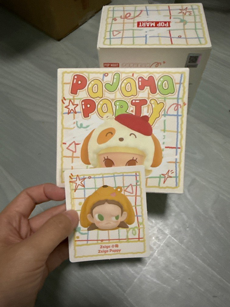 Popmart Pyjama Party - Zsiga puppy, Hobbies & Toys, Toys & Games on ...