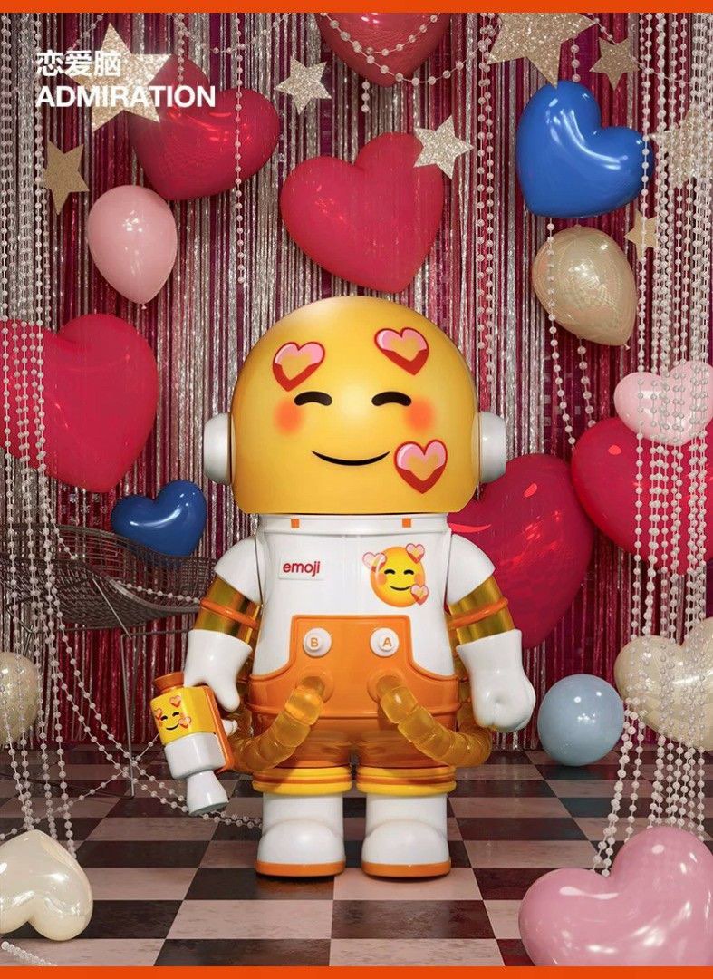 Popmart Space Molly 100% Emoji Series Admiration, Hobbies & Toys, Toys ...