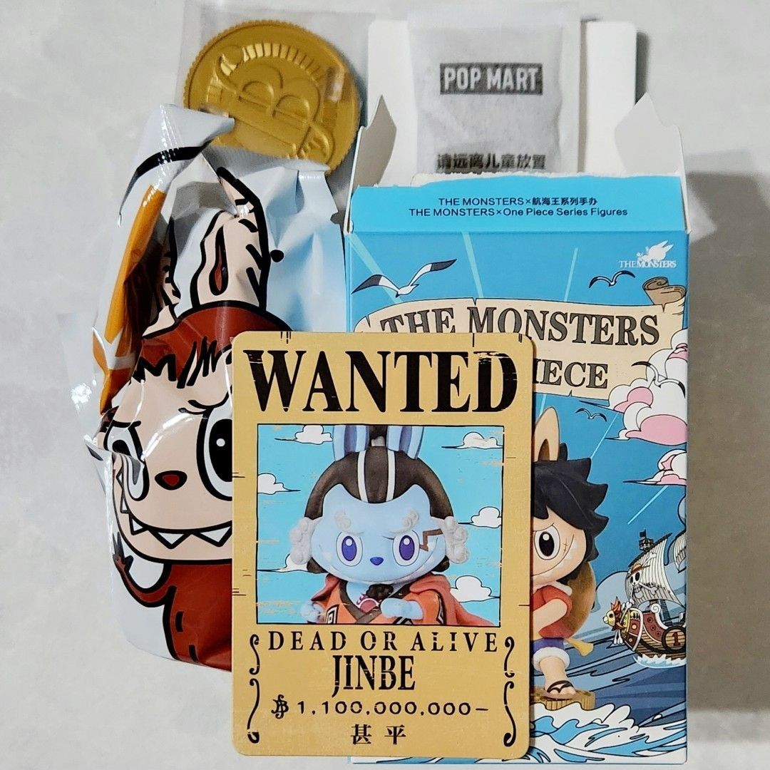 Popmart The Monsters Labubu One Piece Sale Clearance (Usopp, Jinbe ...
