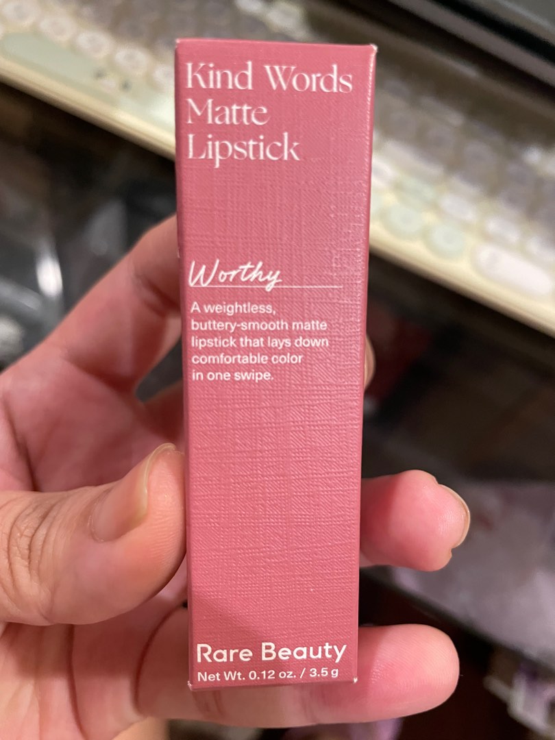 Rare Beauty (matte lipstick) Worthy, Beauty & Personal Care, Face ...