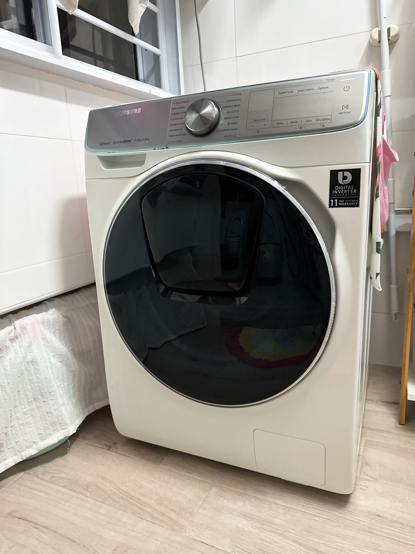 Samsung Qdrive Front Load Washer 9kg, TV & Home Appliances, Washing ...