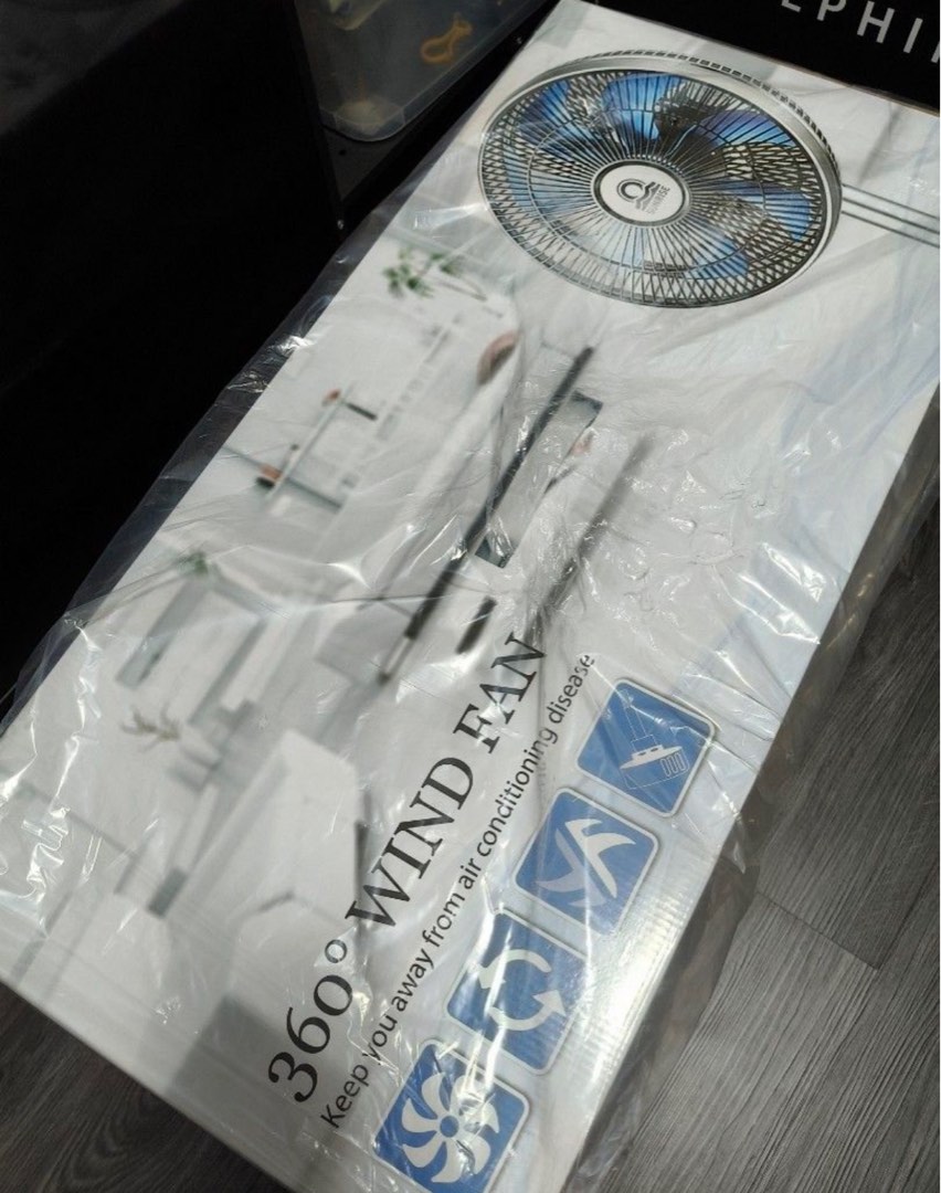 Sunrise dolphin fan 360 degree remote control, Garage Sale on Carousell
