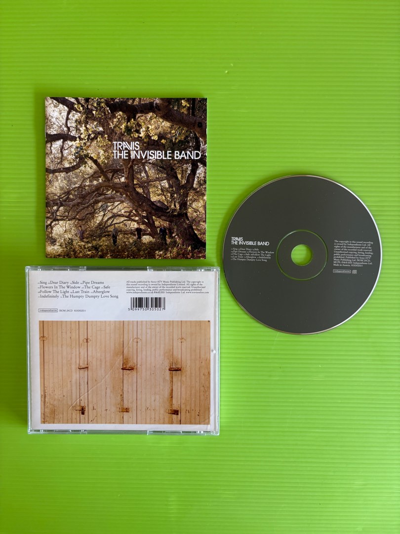 Travis The Invisible Band Album CD, Hobbies & Toys, Music & Media, CDs ...