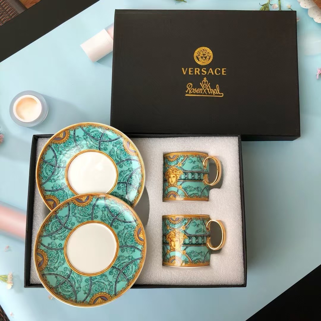 Versace Coffee Cup Set, Furniture & Home Living, Kitchenware ...
