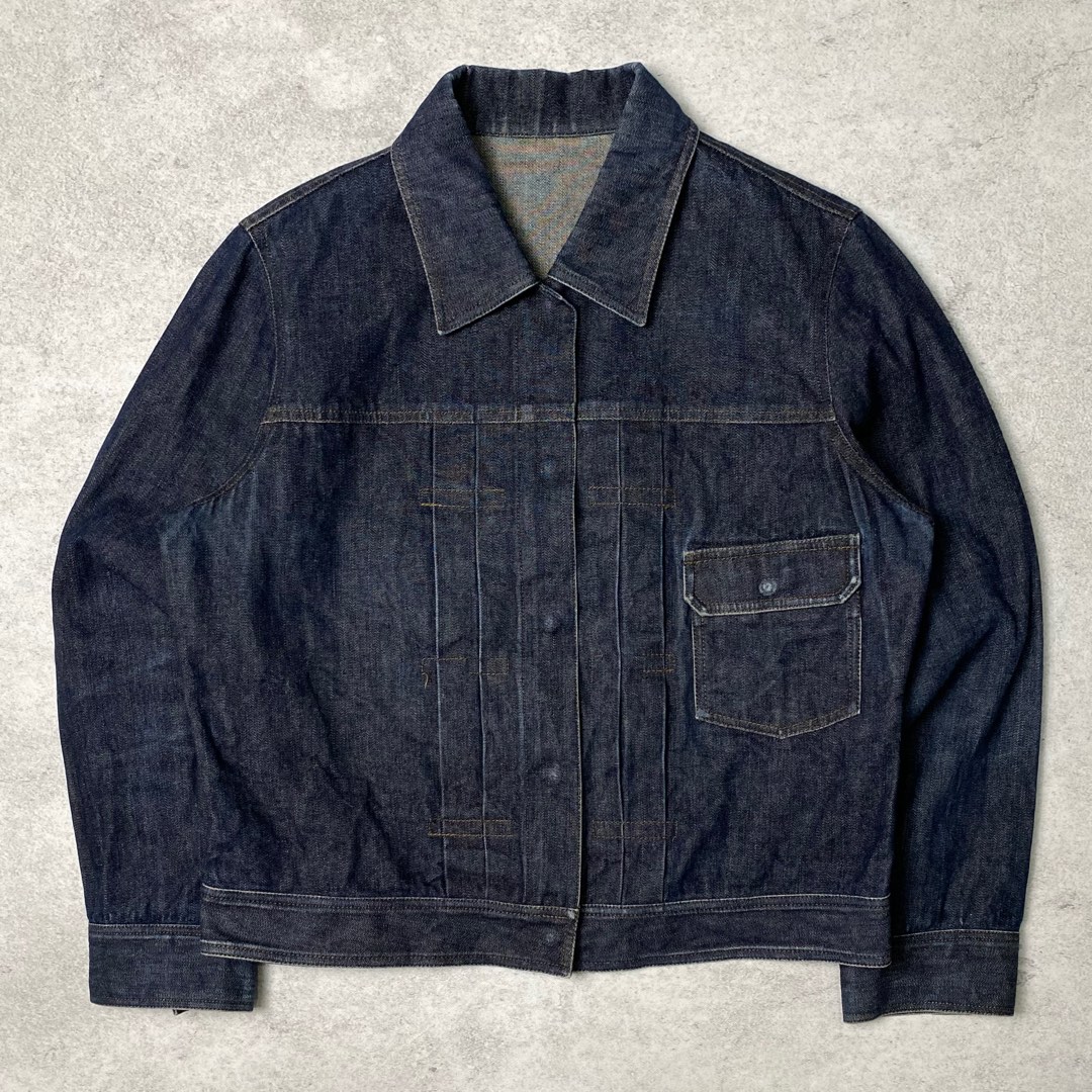 Vintage Denim Jacket, Fesyen Pria, Pakaian , Atasan di Carousell