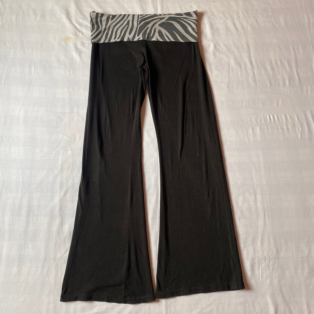 Wild Punch Y2K Foldover Flared Bottoms, Women's Fashion, Bottoms, Other Bottoms on Carousell