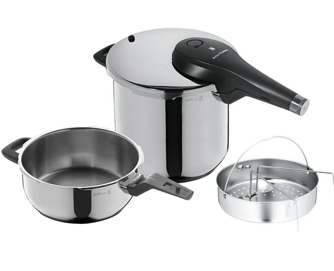 WMF PERFECT PREMIUM PRESSURE COOKER 6.5L + 3L SET, TV & Home Appliances ...