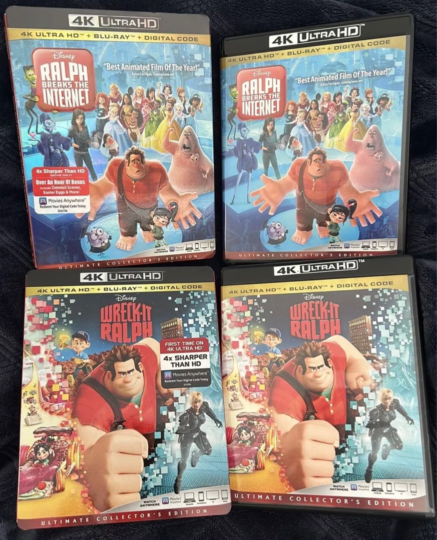 Wreck-It Ralph + Ralph Breaks the Internet 4K UHD/BR with OOP ...