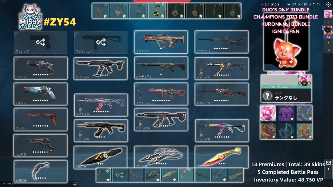 WTS Valorant Account - Duo's Day Bundle | Ignite Fan | Champions 2023 ...