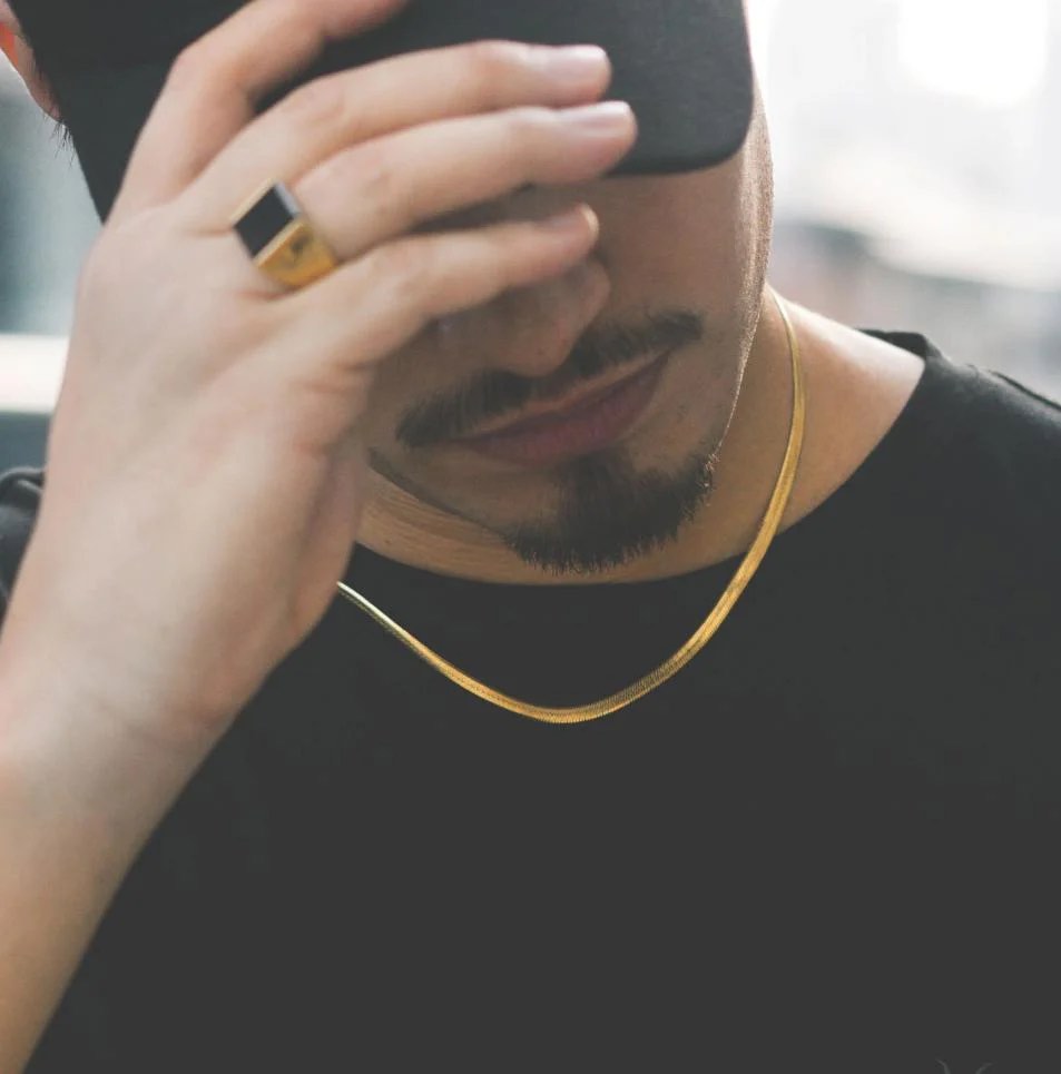 18" Slim Flat Snake Chain, Men's Fashion, Watches & Accessories ...