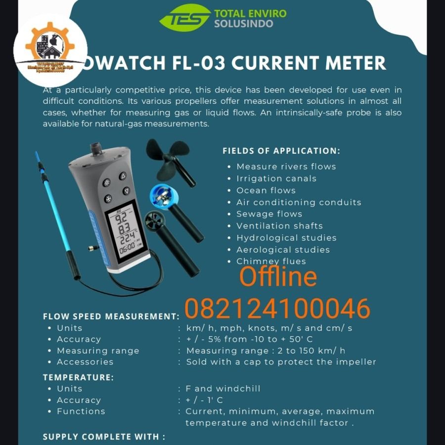 Alat Pengukur Kecepatan dan Debit Aliran Air Portabel untuk Sungai ...