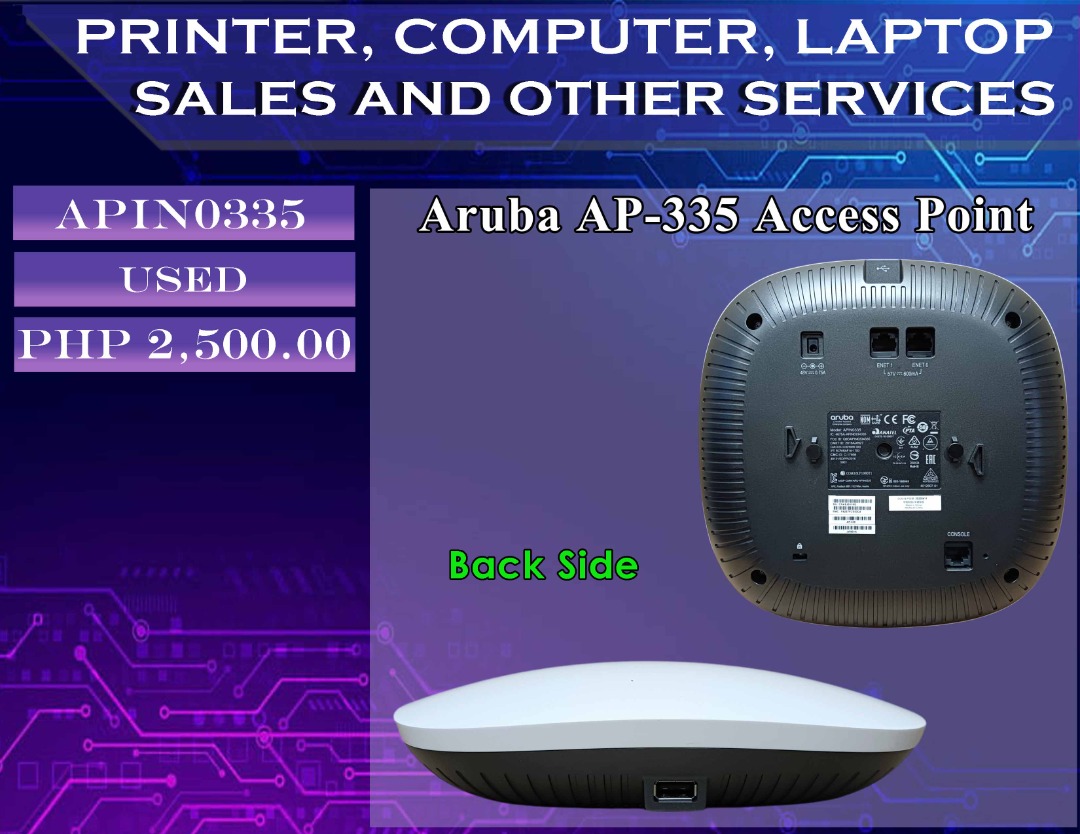 Aruba Networks APIN0335 Wireless Access Point Model Ap-335, Computers ...