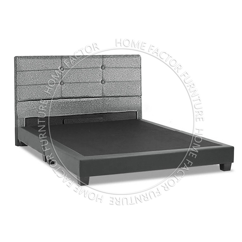 Bed Frame HF02 Wooden Internal Structure Cushioned Headboard Foam ...