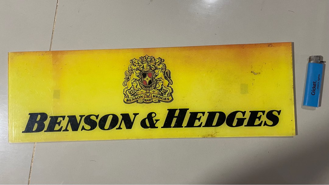 Benson&Hedges plastic sign, Hobbies & Toys, Collectibles & Memorabilia ...