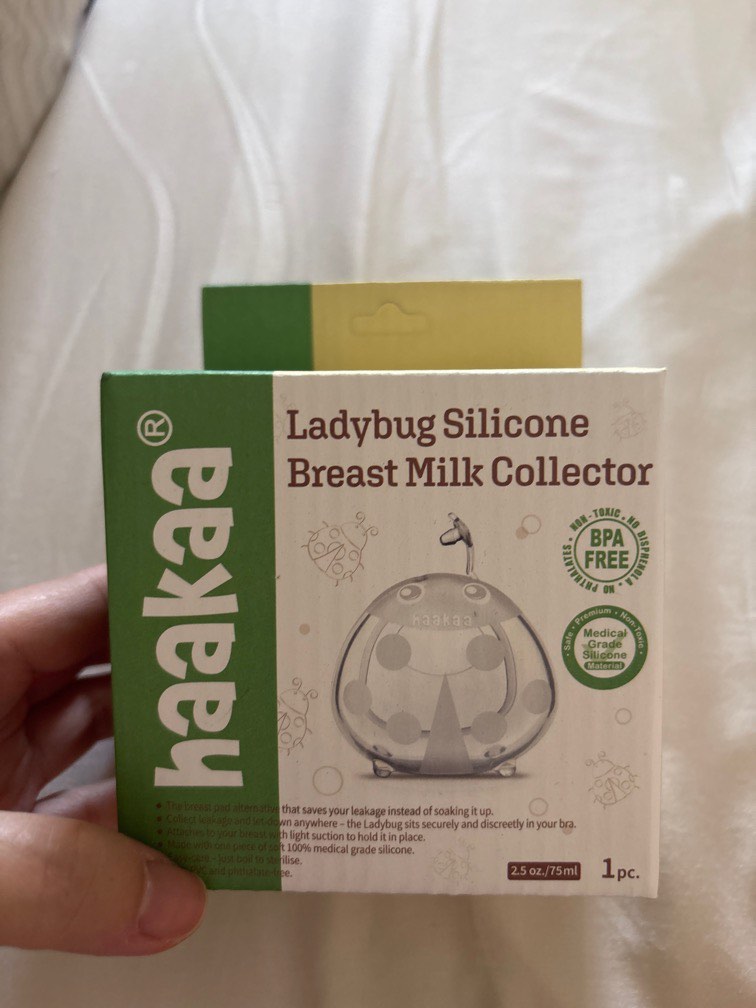 BNIB HAAKAA LADYBUG milk collector, Babies & Kids, Nursing & Feeding ...