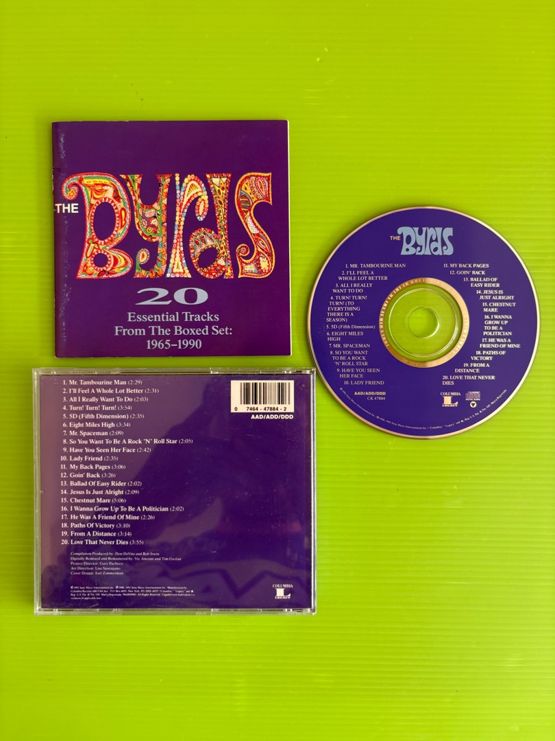 CD The Byrds 20 Essential Tracks From The Boxed Set: 1965-1990 Album ...