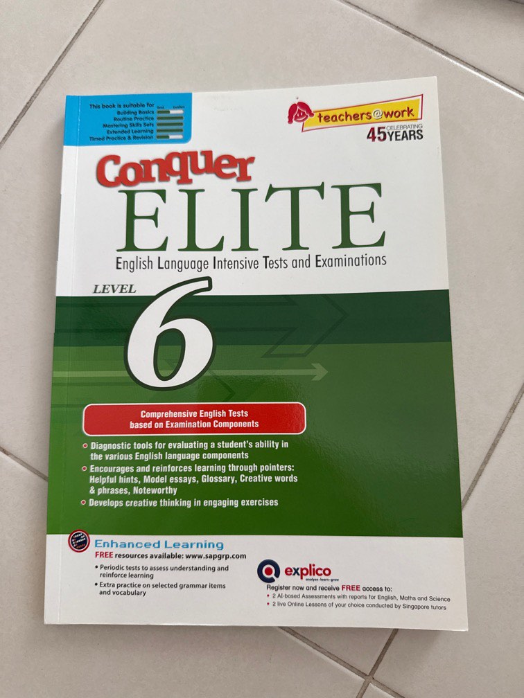Conquer Elite Level 6 PSLE/ P6 English, Hobbies & Toys, Books & Magazines, Assessment Books on ...