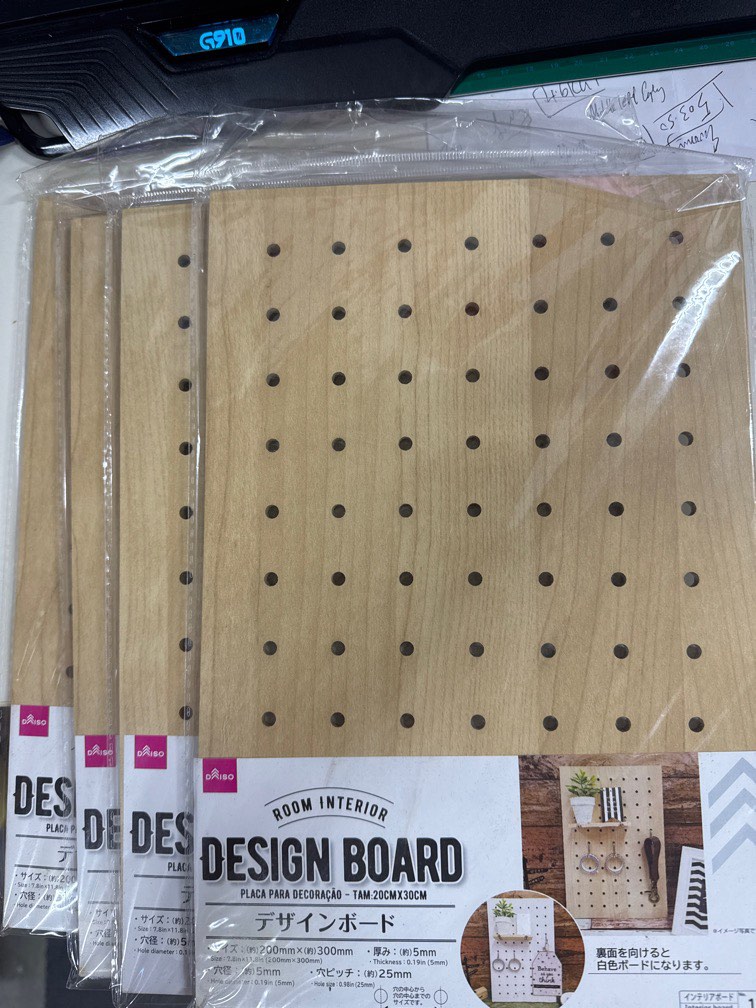 Daiso Design Board 20cm by 30cm, Furniture & Home Living, Home ...