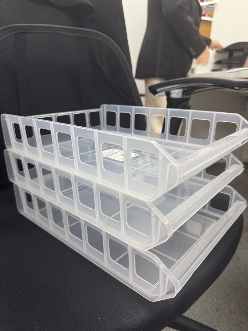 Daiso Stack Basket, Furniture & Home Living, Home Improvement ...