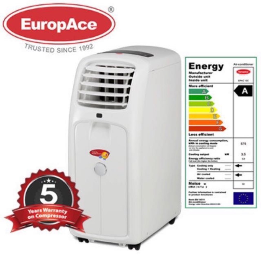 Europace Portable Aircon 12K Btu, TV & Home Appliances, Portable Air ...