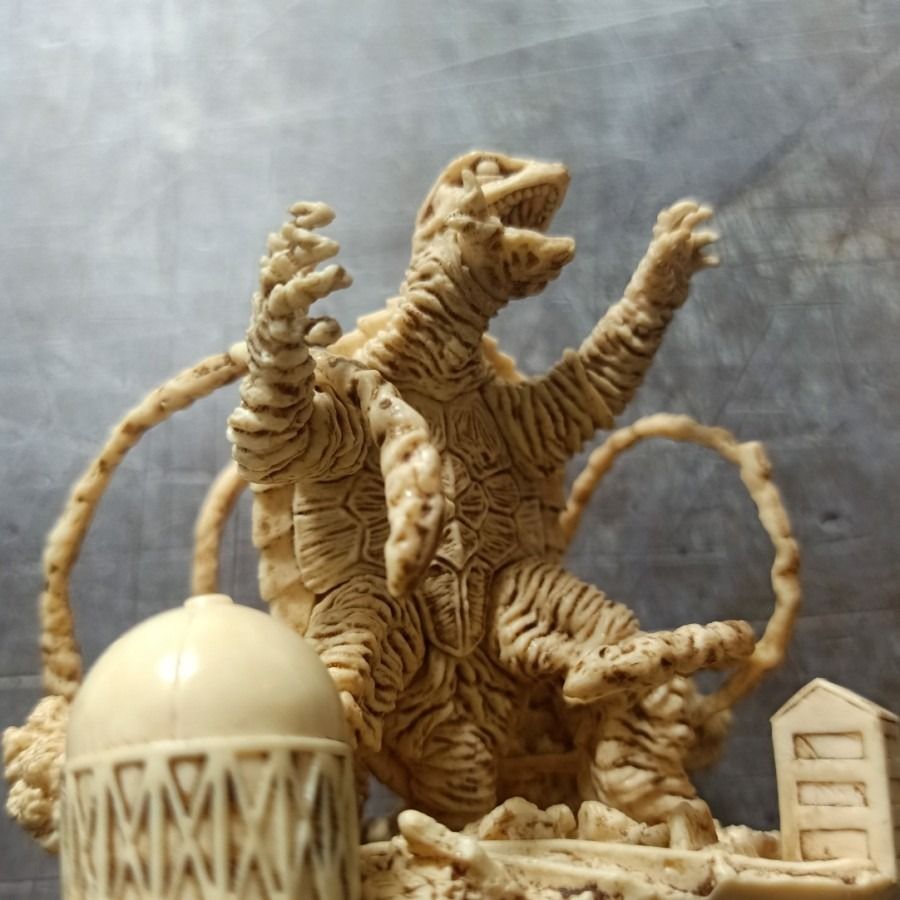 Figure Kaiju Character Gamera Diorama Scene Unpainted Version, Toys ...