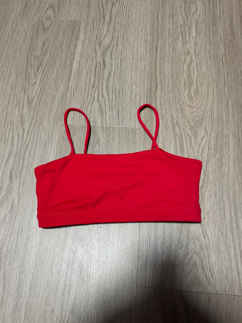 Fitmonkie red sport bra, Women's Fashion, Activewear on Carousell