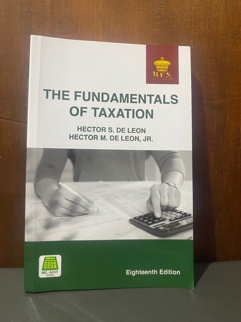 Fundamentals of Taxation by De Leon, Hobbies & Toys, Books & Magazines ...