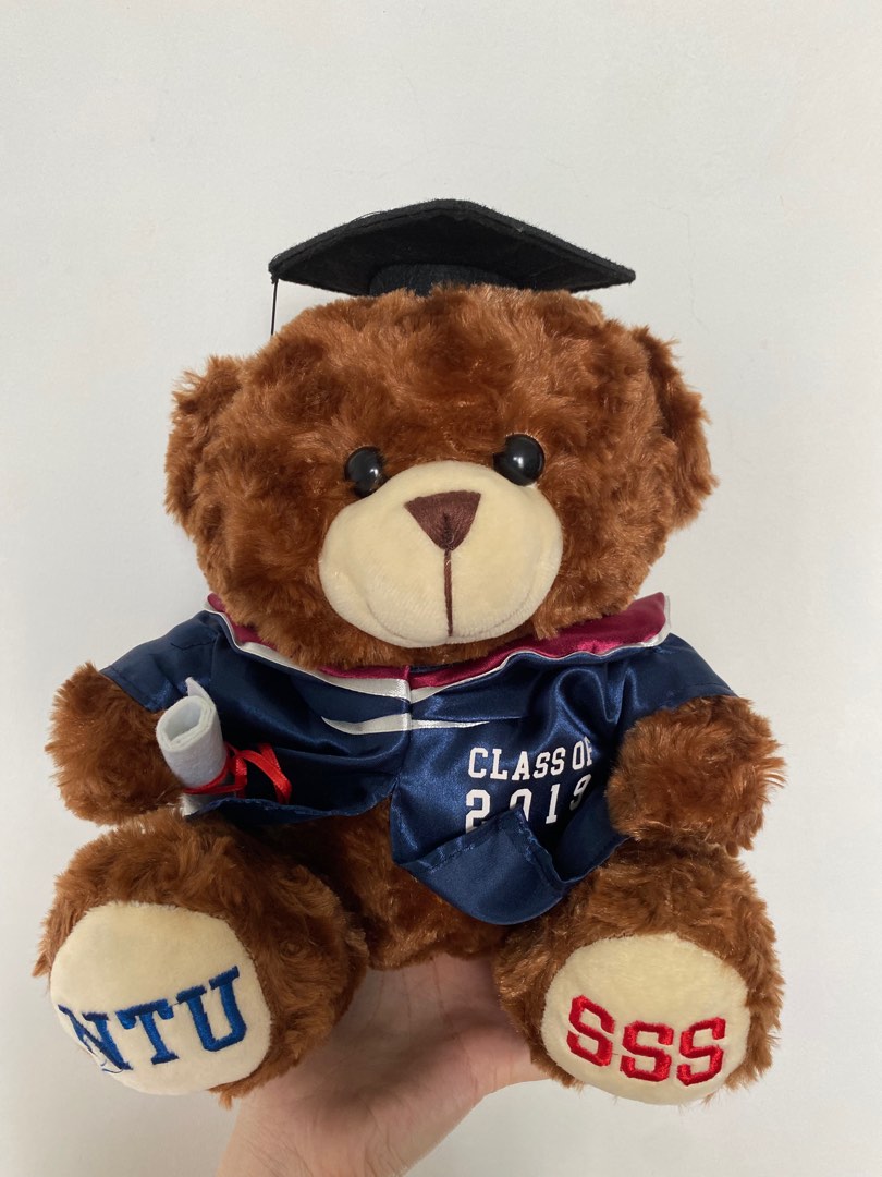 Graduation Bear NTU Teddy Bear Soft Toy Wearing Graduation Gown ...