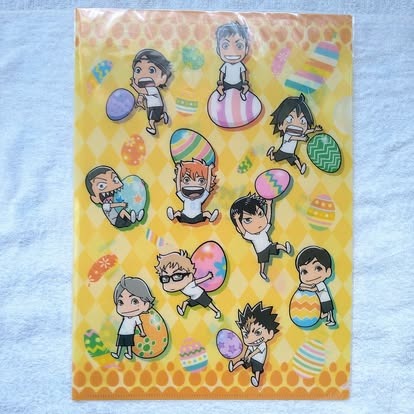 Haikyuu! Jump World Easter Event 2018 Exclusive Karasuno A4 Anime Clear ...