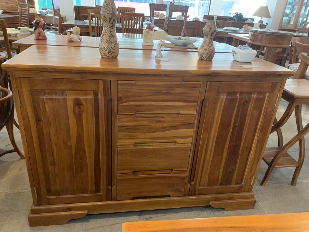Handcrafted Solid Teak Wood Small Selena-2 Buffet Table Furniture ...